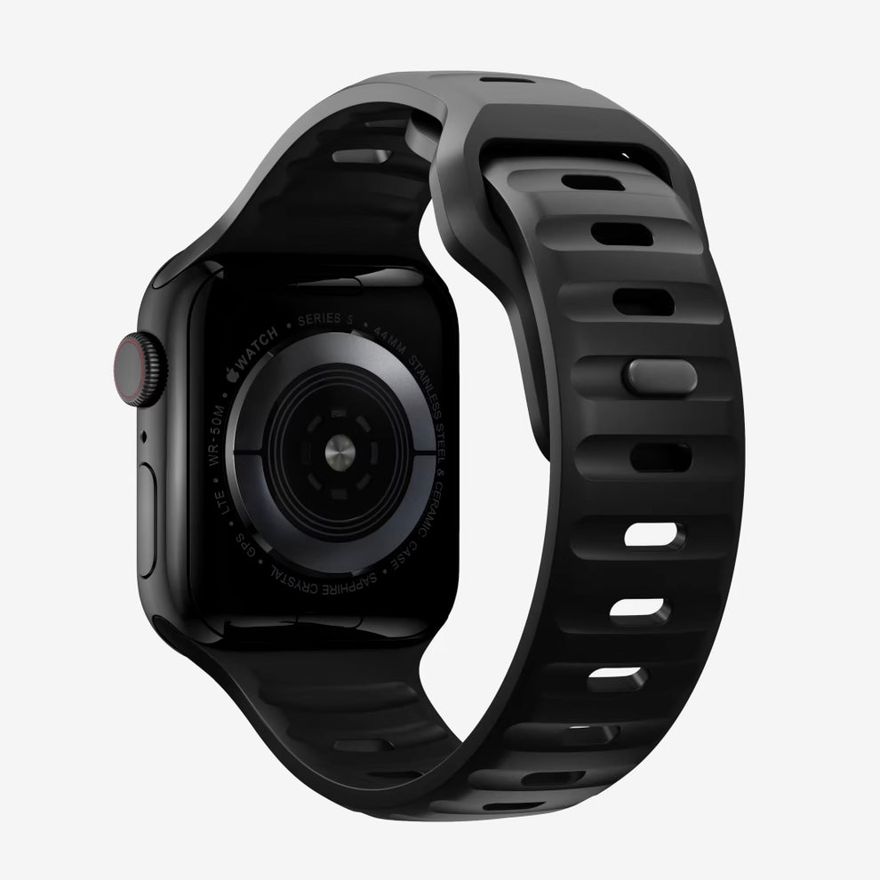 Black Silicon Sport Strap for Apple Watch – Strap Laboratory Australia